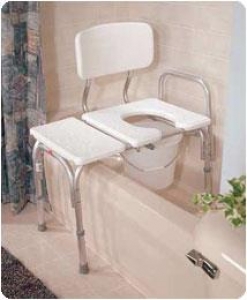 Carex Transfer Bench with Commode | Medline Industries, Inc.