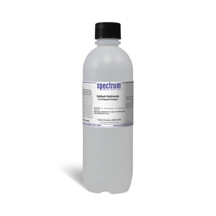 Spectrum Chemical Sodium Hydroxide 0.5 N Solution | Medline