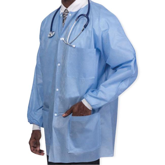 PremierPro Fluid-Resistant Disposable Lab Jackets | Medline