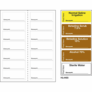 Sterile OR Blank Labels | Medline