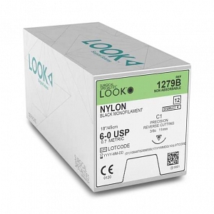 Black Monofilament Nylon Sutures | Medline