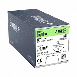 Surgical Specialties Nylon Black Monofilament Sutures | Medline ...