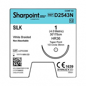 Nonabsorbable Braided Silk Sutures | Medline