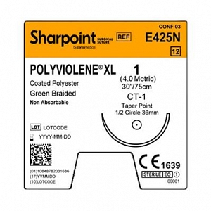 Polyviolene Green Braided Sutures | Medline Industries, Inc.