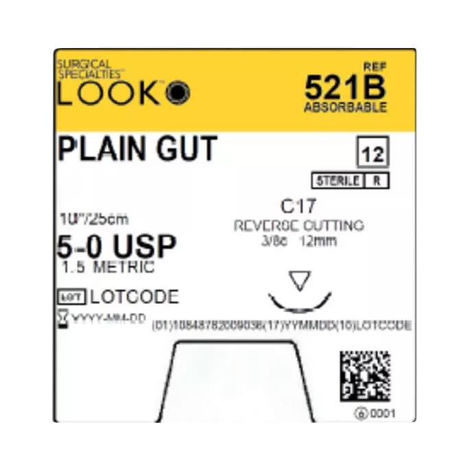 Reverse Cutting Plain Gut Sutures | Medline