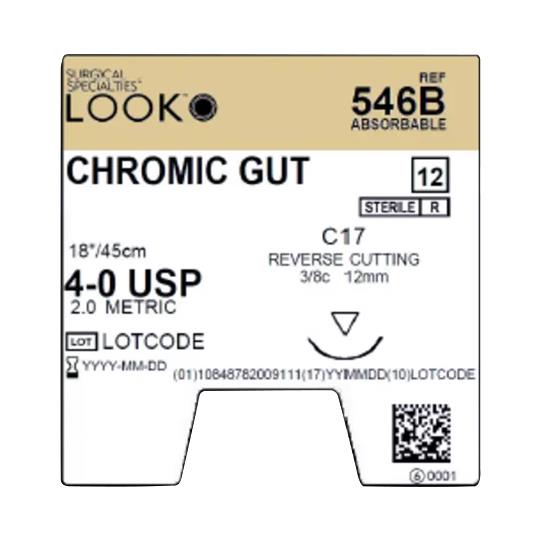 Reverse Cutting Chromic Gut Suture | Medline