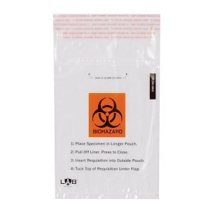 Labshield Pull-N-Self-Seal Adhesive Specimen Bags | Medline Industries ...