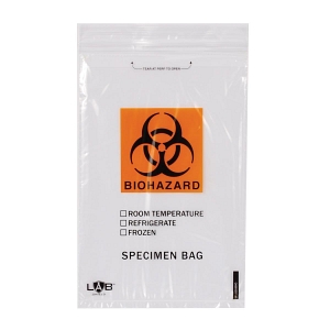 Zipper Specimen Bags with Biohazard Symbol | Medline Industries, Inc.
