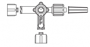 3-Way Stopcock with Swivel Male Luer Lock | Medline