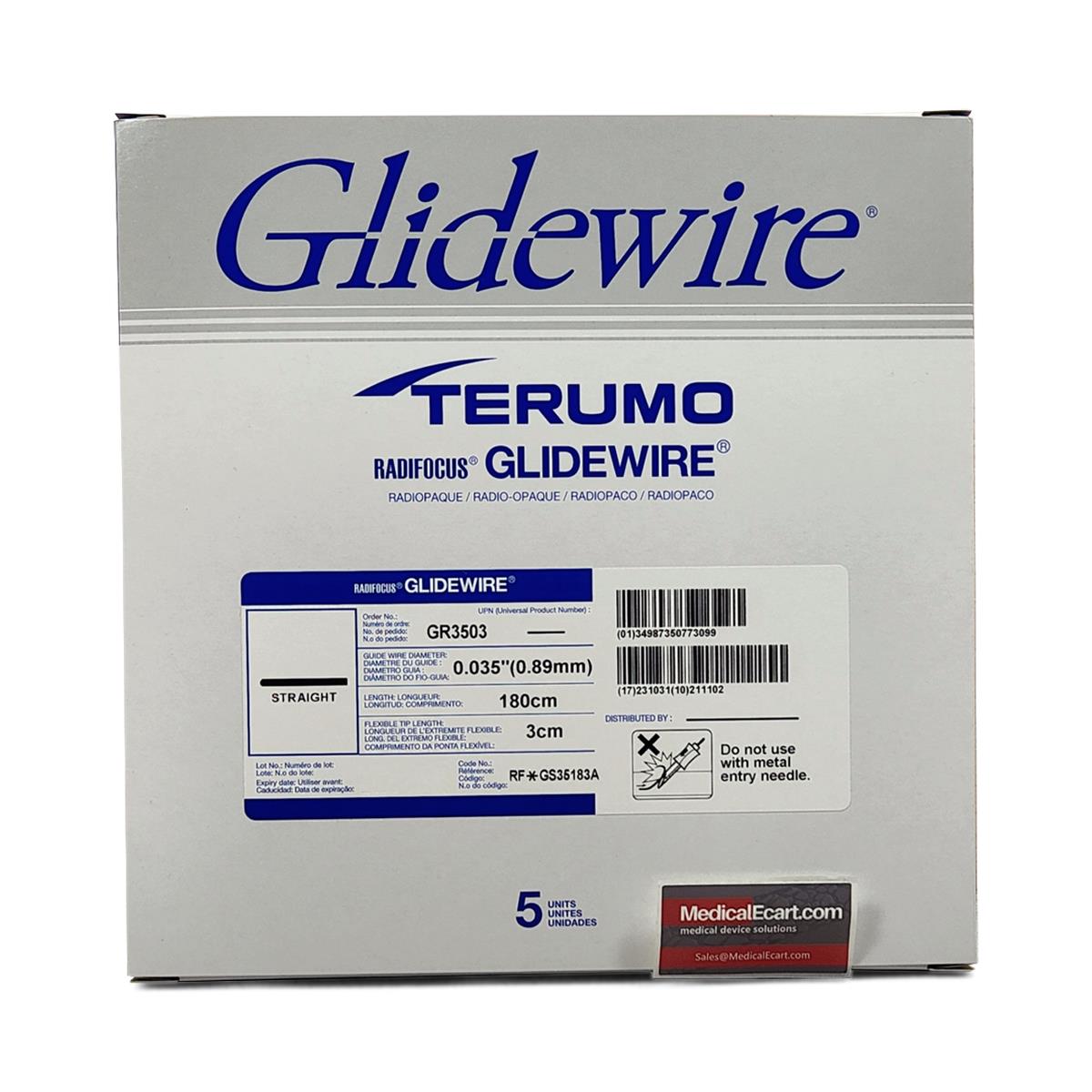 Terumo Glidewire Hydrophilic Coated Guidewire Medline