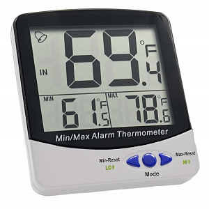 Triple Display Large Digit Min / Max Digital Thermometer | Medline ...