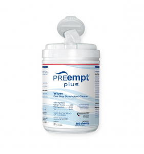PREempt Plus Disinfectant Wipes | Medline