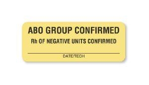 "ABO Group Confirmed" Antigen Testing Labels | Medline Industries, Inc.