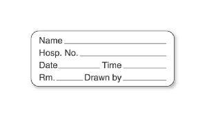 "Name / Hospital / Number" Blood Identification Labels | Medline ...