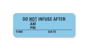 "Do Not Infuse After" Blood Bank Communication Labels | Medline ...