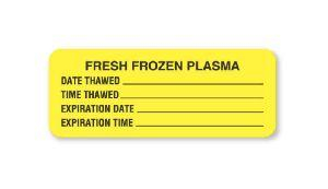 "Fresh Frozen Plasma " Labels | Medline