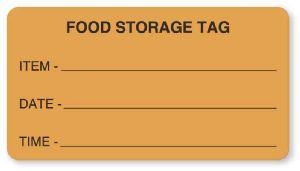 "Food Storage Tag" Food Quality Control Labels | Medline Industries, Inc.