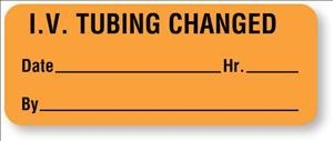 IV Tubing Changed Labels | Medline