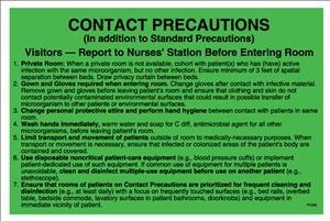 "Contact Precautions" Door Signs and Labels | Medline Industries, Inc.