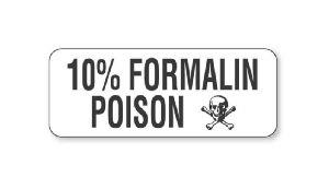 10% Formalin Poison Labels | Medline