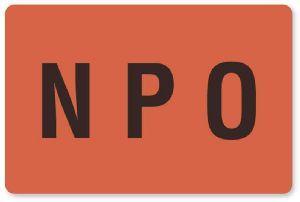 NPO Labels and Signs | Medline