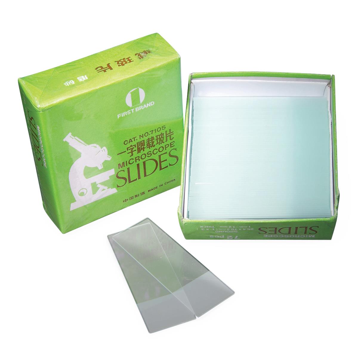 United Scientific Glass Frosted-End Microscope Slides | Medline