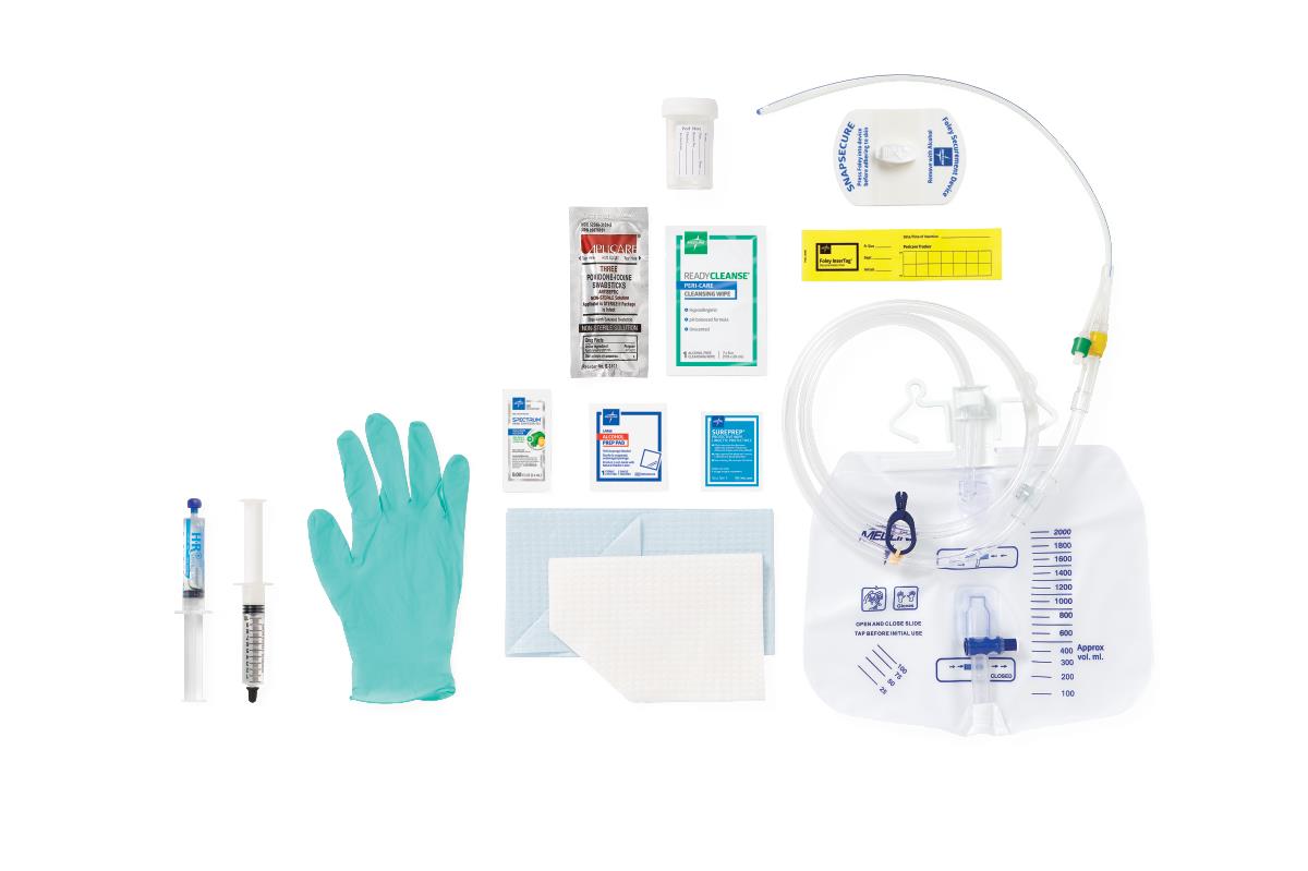 Medline 100% Silicone 1-Layer Foley Catheter Trays | Medline