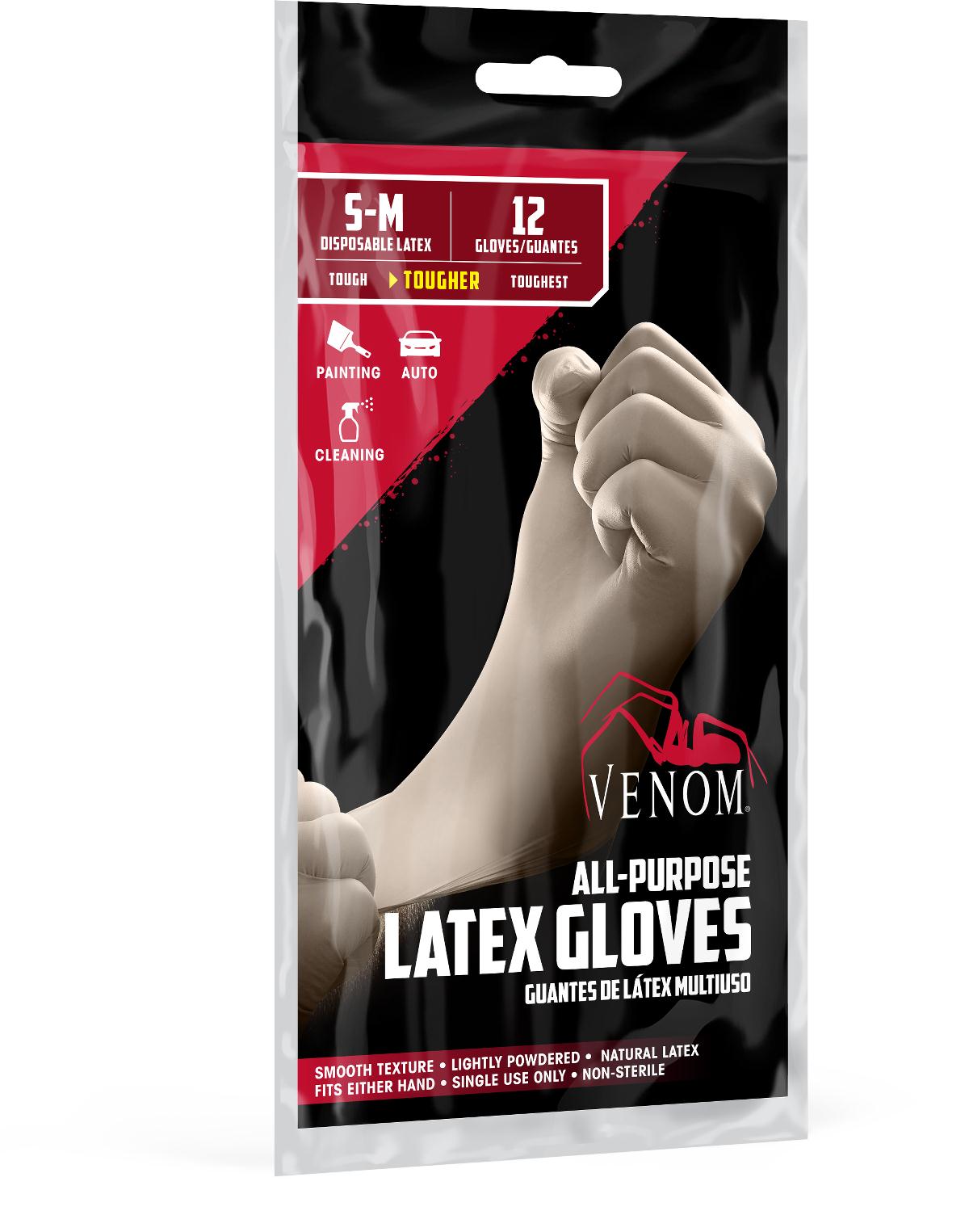 Medline Venom Multipurpose Powdered Latex Gloves Thickness