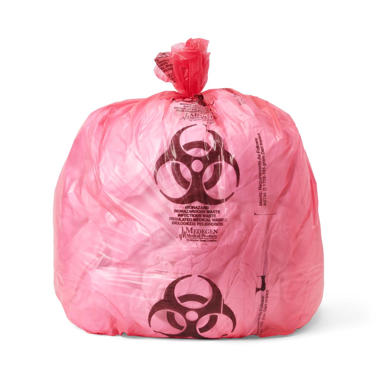 Inteplast Red Biohazard Bags | Medline