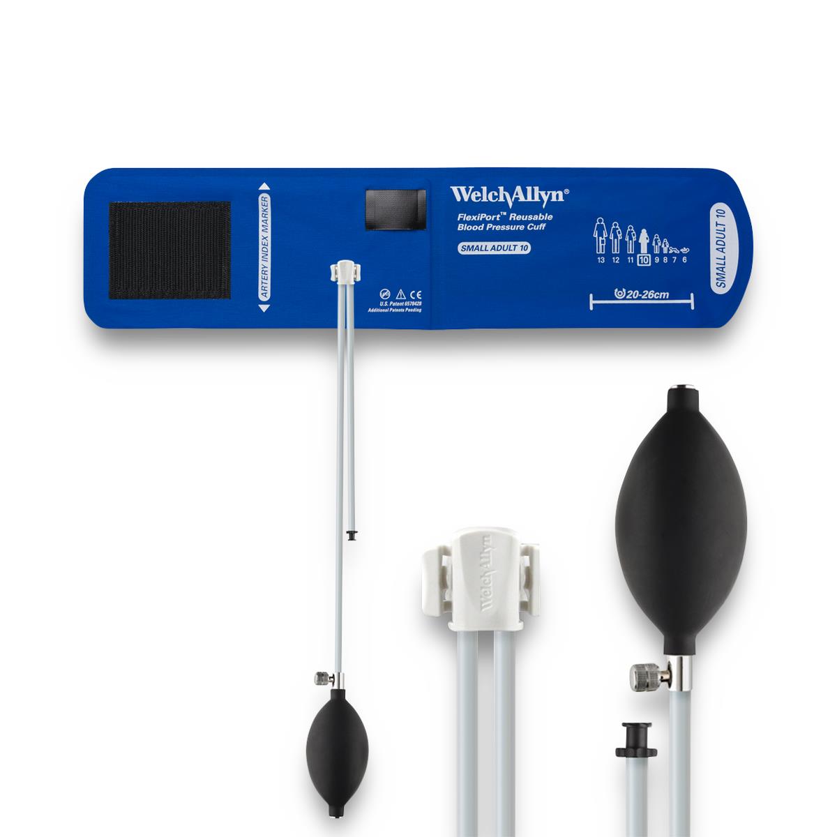 FlexiPort Reusable 2-Tube BP Cuffs with Bulb and Valve | Medline