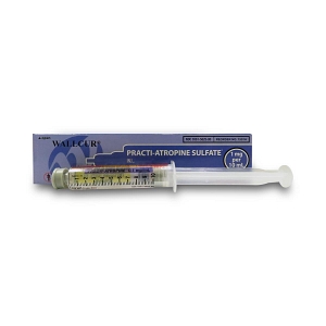 Practi-Atropine Sulfate IV Syringe for Clinical Training | Medline ...