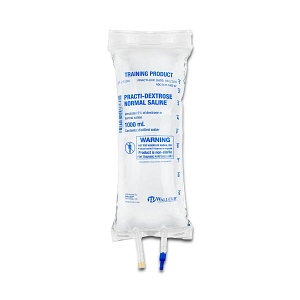 Practi-Dextrose Normal Saline IV Solution Bags for Training | Medline ...