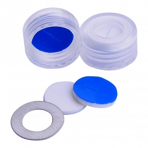 Wheaton Screw-Thread Cap with Precut PTFE / Silicone Septa | Medline ...