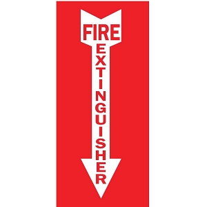 Fire Extinguisher Down Arrow Signs | Medline Industries, Inc.