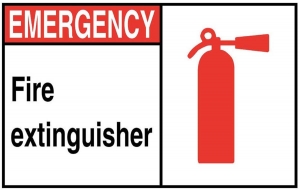 ANSI-ISO Emergency Fire Extinguisher Signs | Medline Industries, Inc.