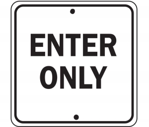 Enter and Exit Traffic Signs | Medline Industries, Inc.