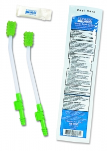 Q-Care Oral Suction Swabs with Perox-A-Mint Solution | Medline