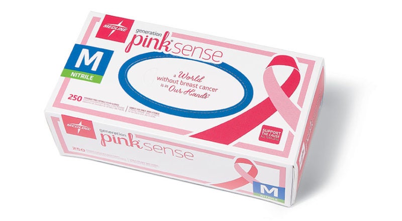 Pink Sense Exam Gloves - Medline