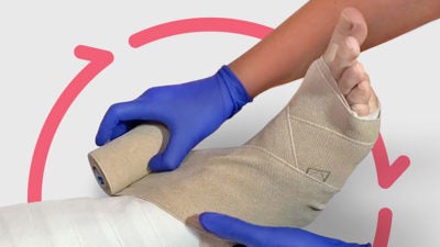 Use this chart to choose the right compression wrap for legs