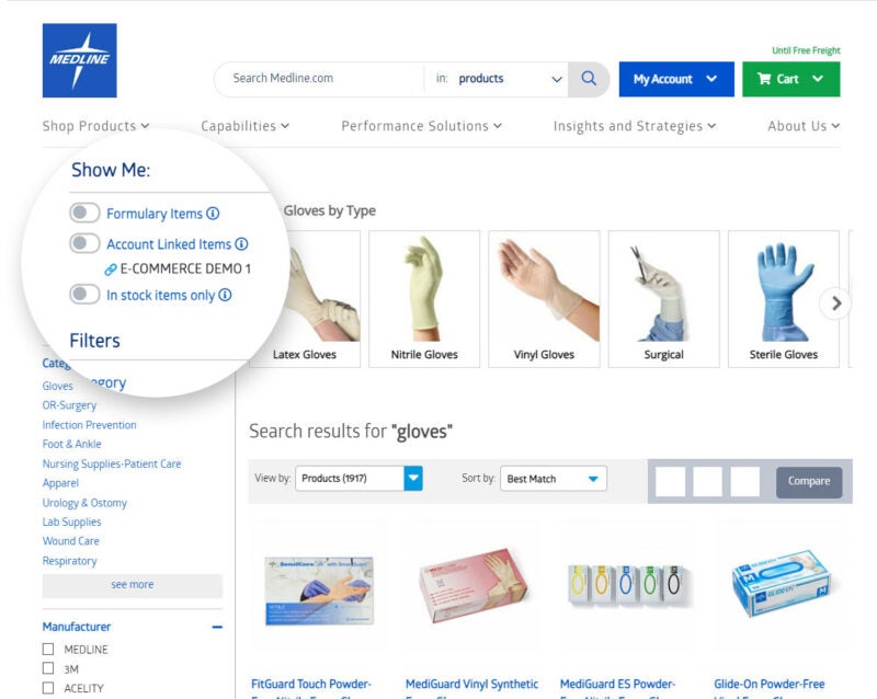 eCommerce Capabilities - Medline