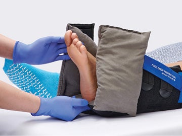 Protect at-risk heels with intuitively-designed offloading boots - Medline