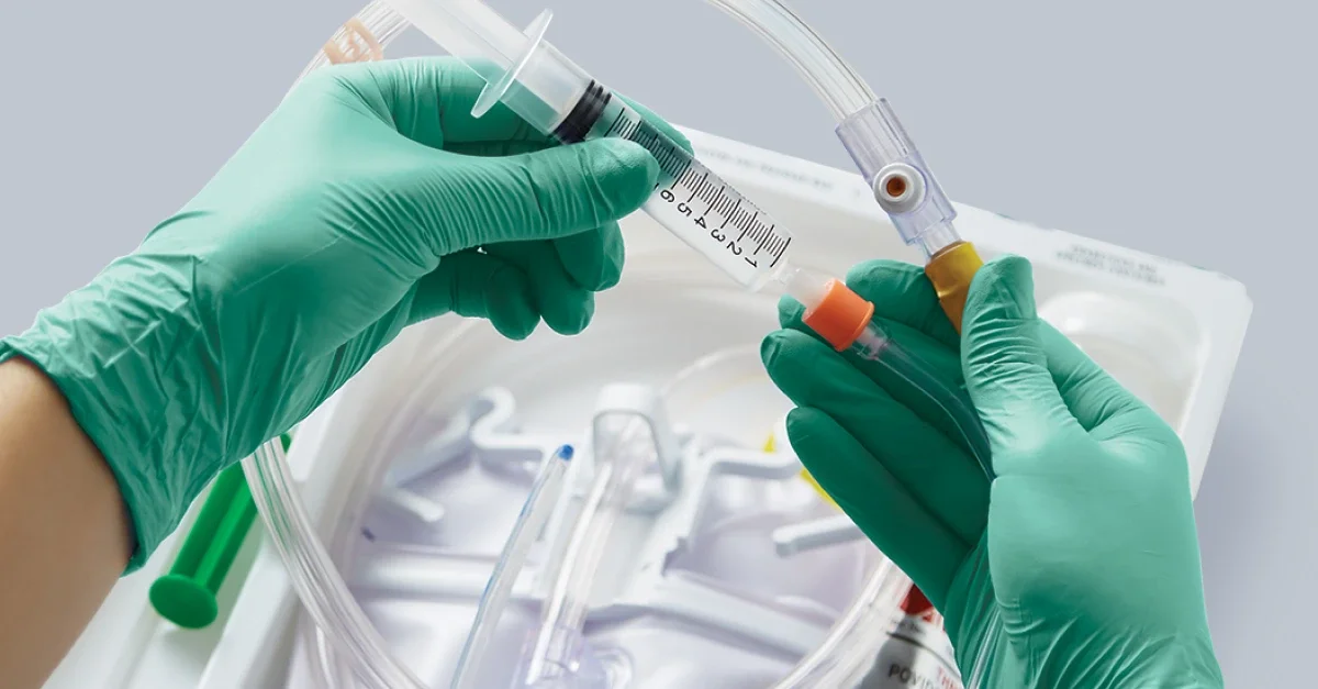 Help nurses keep an aseptic field during Foley catheter insertion - Medline