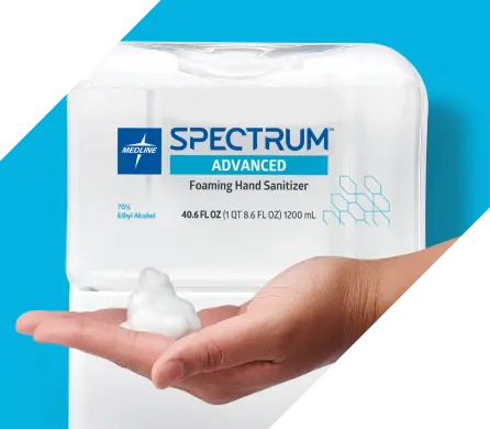 Our hand sanitizer dispenser? Simple as Spectrum - Medline