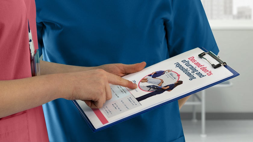 Safe turning and repositioning guide Safe turning and repositioning guide