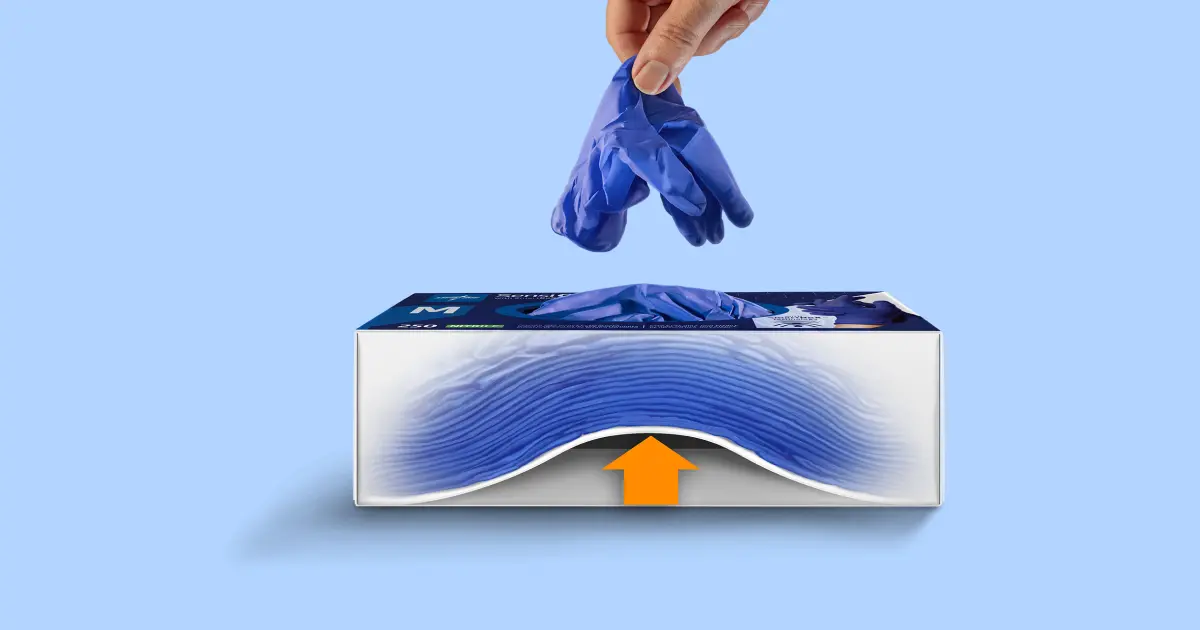 Make your medical gloves count with SmartBoX™ technology–Medline