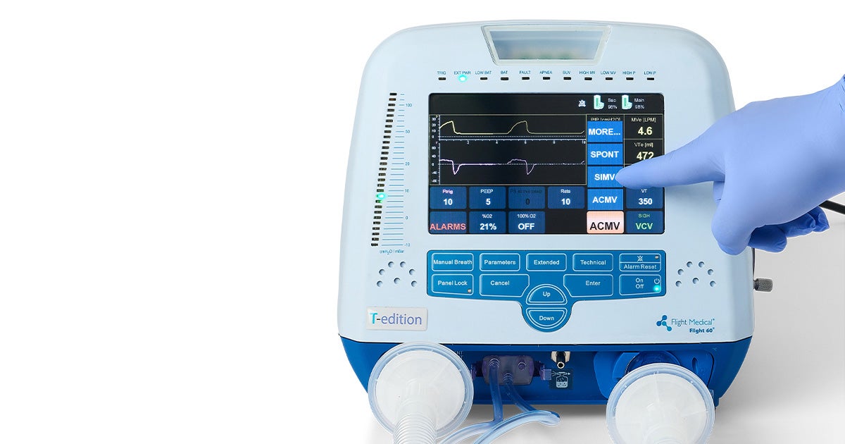 Flight 60T portable ventilator by Flight Medical - Medline