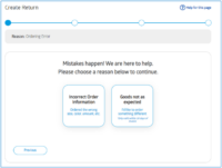Create Returns/Report Issues - Medline